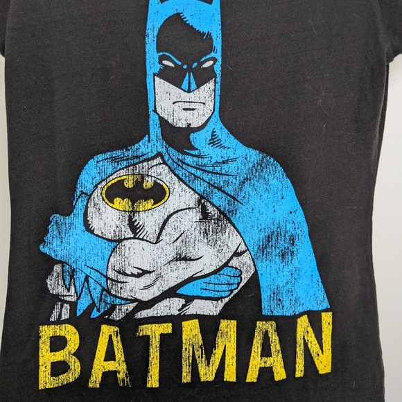Batman | Tops | Batman Womens Xl Graphic Tshirt Black Fitted | Poshmark